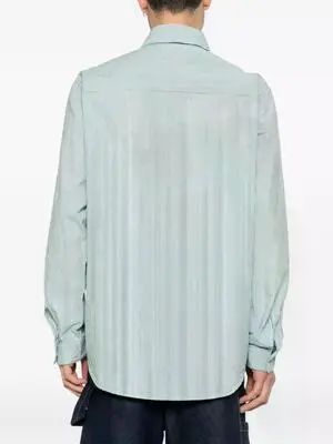DIESEL® Striped Embroidered Shirt - Green