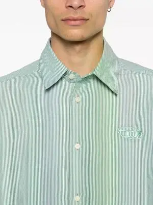 DIESEL® Striped Embroidered Shirt - Green