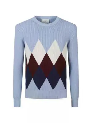 BALLANTYNE Argyle Round-neck Pullover