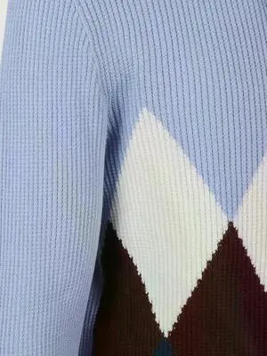 BALLANTYNE Argyle Round-neck Pullover