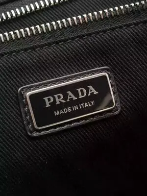 Prada 2010-2026 Canvas Drill Tote Bag - Black