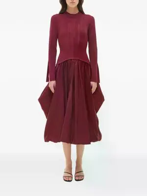 Simkhai Kenlie Panelled Dress - Red