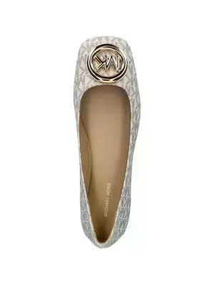 Michael Kors Milan Logo Pattern Ballet Flats - Neutrals