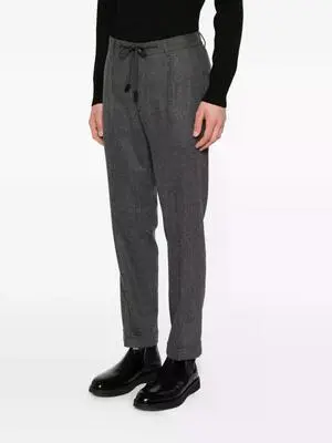 GRAN SASSO Drawstring Cuffed Trousers - Grey