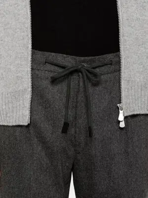 GRAN SASSO Drawstring Cuffed Trousers - Grey