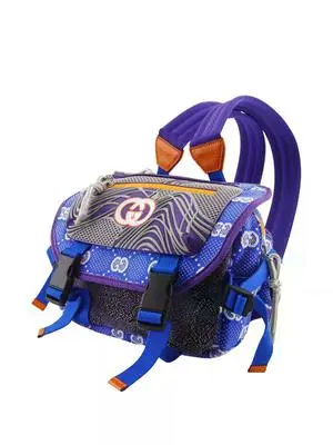 Gucci Small Gg Nylon Daypack Backpack