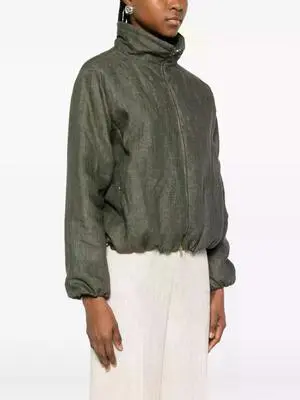 Herno Zip-up Bomber Jacket - Green