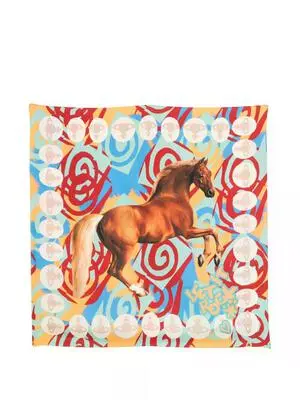 VIVIENNE WESTWOOD Printed Scarf - Blue