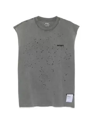Satisfy Mothtech Distressed Logo-print Vest