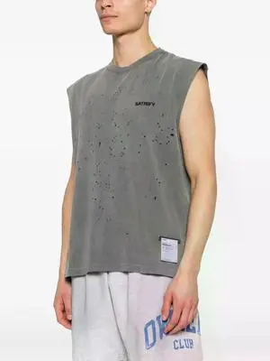 Satisfy Mothtech Distressed Logo-print Vest