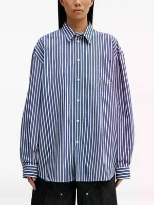 SPORTY & RICH Striped Pocket Shirt