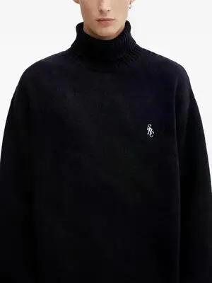 SPORTY & RICH Embroidered Roll-neck Sweater