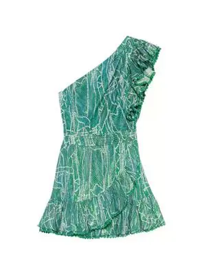Poupette St Barth Corinne Mini Dress - Green