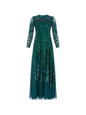 NEEDLE & THREAD Aurora Sequin-embellished Gown