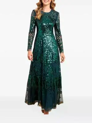 NEEDLE & THREAD Aurora Sequin-embellished Gown