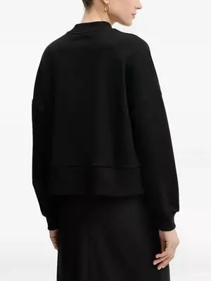 Armani Exchange Graphic Print Mock-neck Sweatshirt - Black