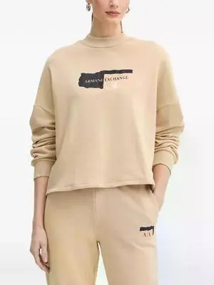 Armani Exchange Graphic Print Sweatshirt - Neutrals