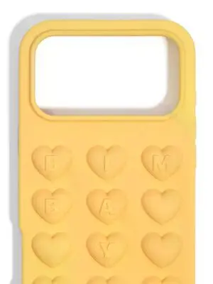 Bimba Y Lola Iphone 17 Pro Max Embossed-hearts Phone Case