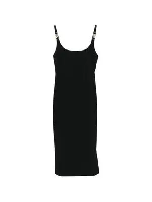 Just Cavalli Strap Midi Dress - Black