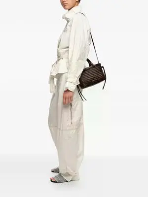 Bimba Y Lola Woven Leather Tote Bag
