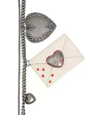 Bimba Y Lola Heart Envelope Chain Necklace