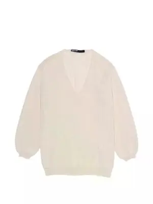 Bimba Y Lola V-neck Balloon Sleeve Top