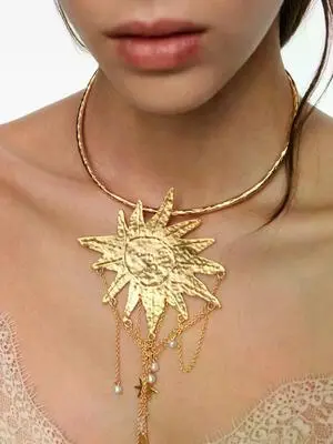 Bimba Y Lola Sun Pendant Necklace