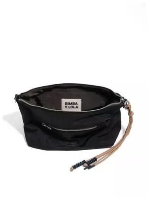 Bimba Y Lola Trapezio Zipped Shoulder Bag - Black