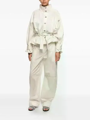 Bimba Y Lola Belted Cotton Jacket