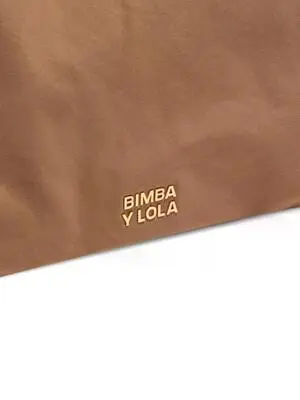 Bimba Y Lola Logo-plaque Tote Bag - Brown