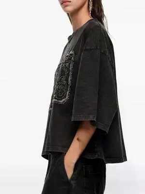 Bimba Y Lola Graphic Print T-shirt - Black