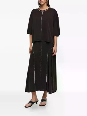 Bimba Y Lola Sequin Embellished Midi Skirt