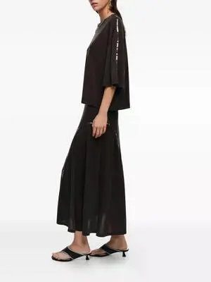 Bimba Y Lola Sequin Embellished Midi Skirt