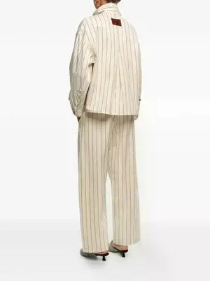 Bimba Y Lola Wide-leg Striped Trousers