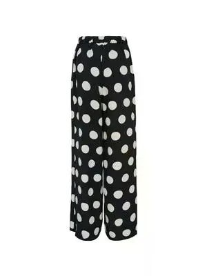 Junya Watanabe Polka-dot Trousers - Black