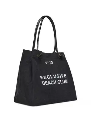 V°73 Shoulder Bag With Top Handle - Black