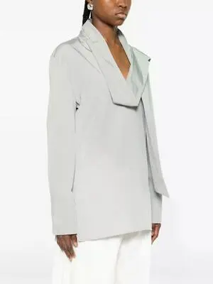 SYSTEM Tie-neck Relaxed Fit Blouse