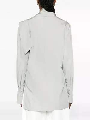 SYSTEM Tie-neck Relaxed Fit Blouse