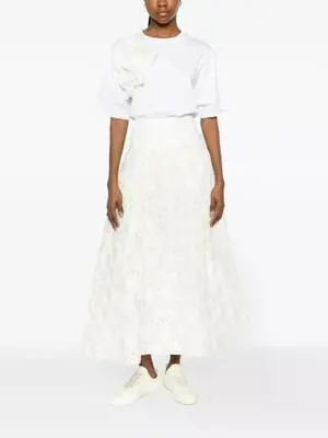 Simkhai Floral Print A-line Midi Skirt