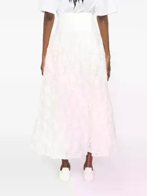 Simkhai Floral Print A-line Midi Skirt