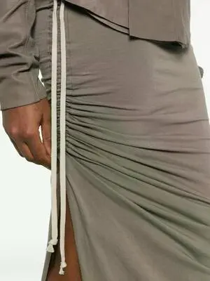 Rick Owens Drawstring Ruched Skirt