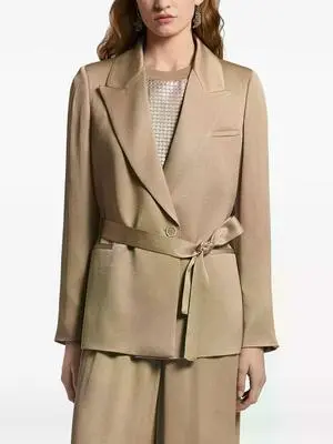 Peserico Satin Belted Blazer