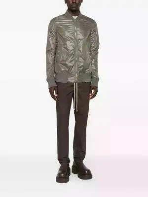 Rick Owens Zip-up Jacket With Pockets - Grey