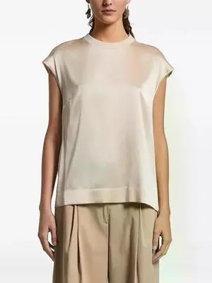 Peserico Ribbed Trim Top