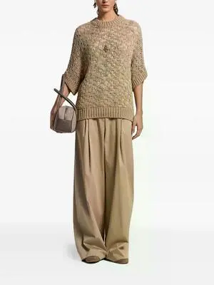 Peserico Ribbed Trim Top