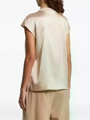 Peserico Ribbed Trim Top