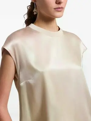 Peserico Ribbed Trim Top