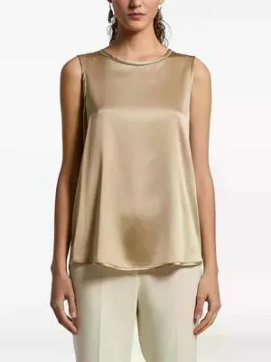 Peserico Round Neck Camis Tanks For Women
