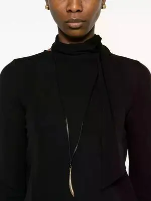 TOTEME High-neck Jersey Top - Black