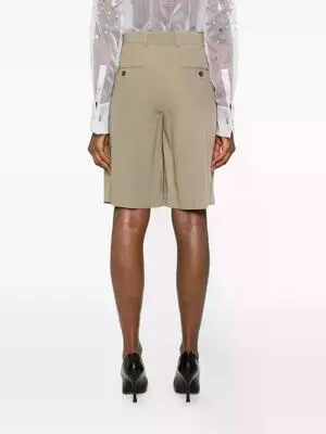 TOTEME Wide Leg Fluid Shorts - Brown